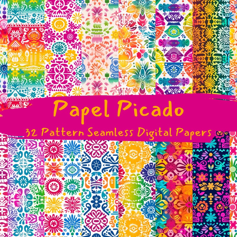 Papel Picado Digital - Etsy