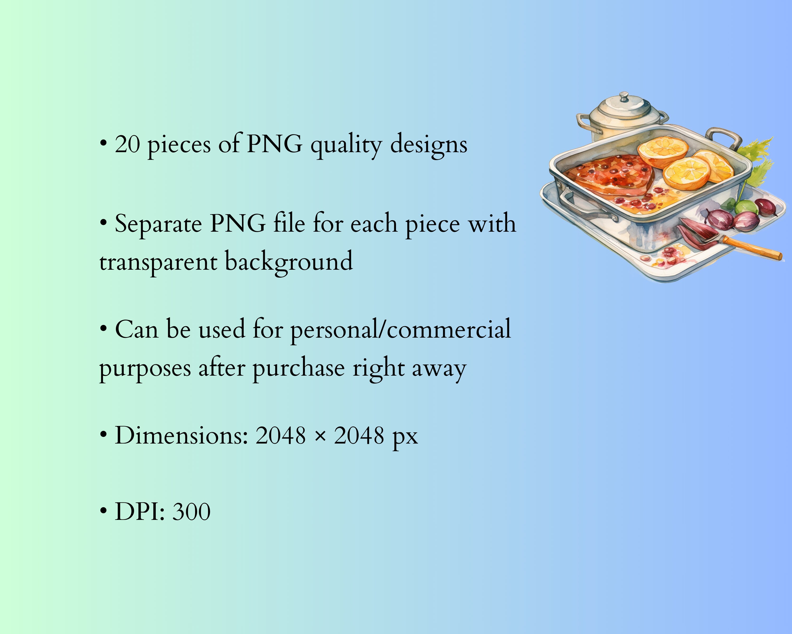 European Food Digital Printable Clip Art Graphics in PNG - Etsy