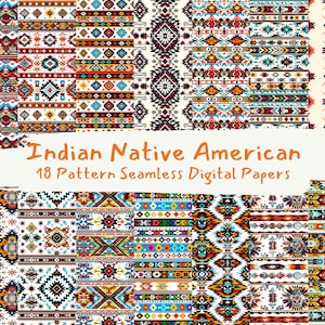 Indian Native American Pattern Seamless Digital Papers - Printable ...