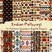 Indian Pathways Pattern Seamless Digital Papers - Printable Scrapbook ...