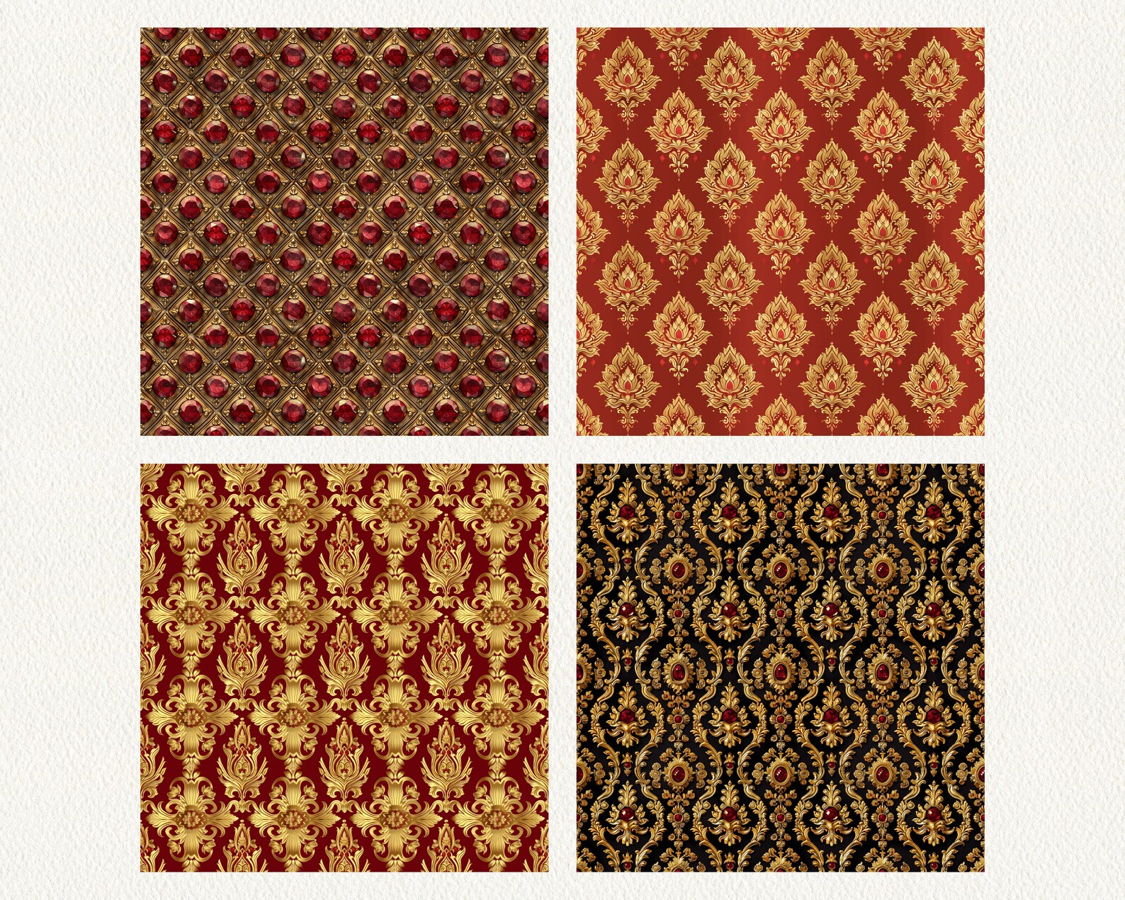 Traditional Thailand Pattern Seamless Digital Papers - Printable ...