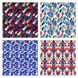 Abstract Art Pattern Seamless Digital Papers - Printable Scrapbook ...