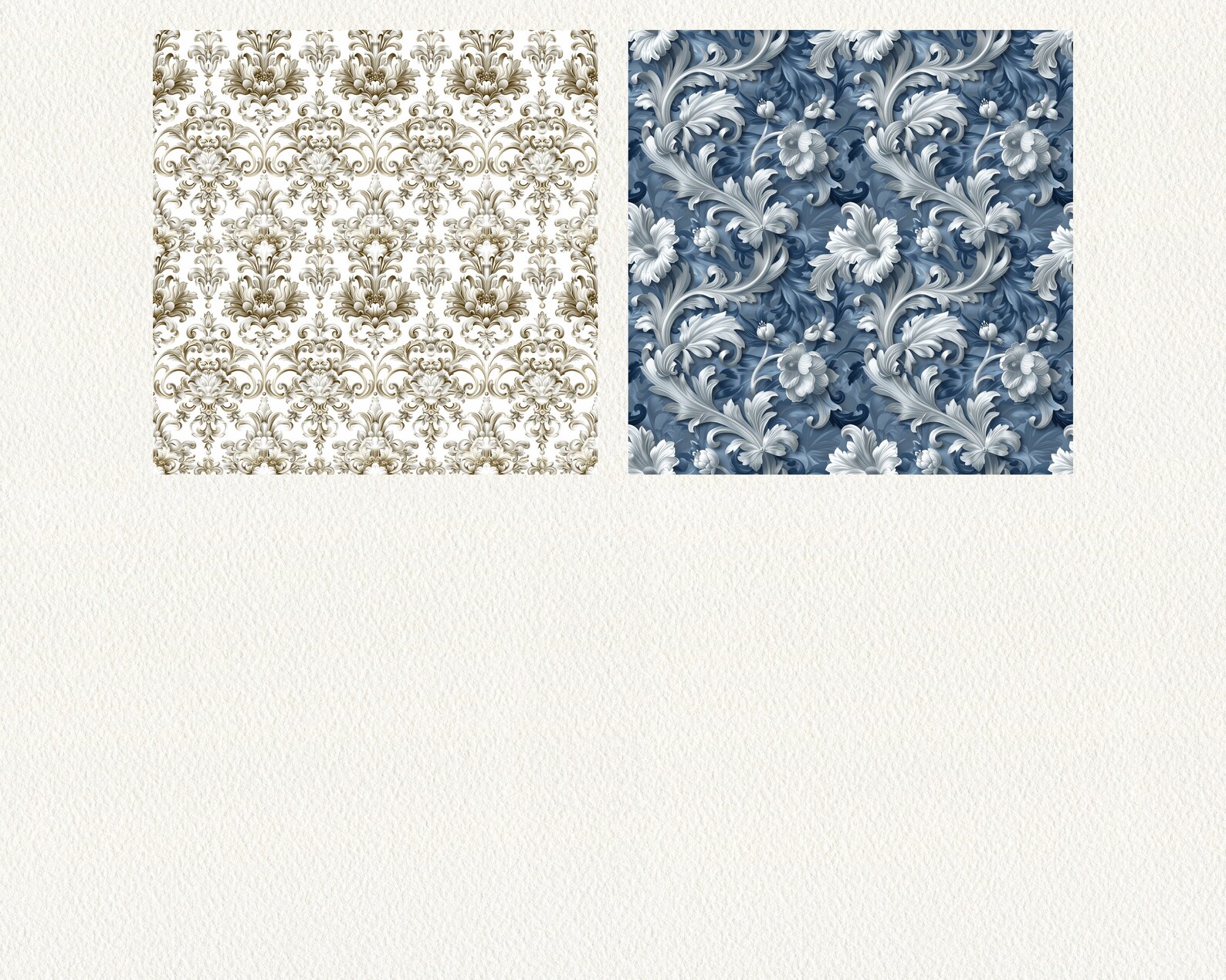 Baroque Delicacy Pattern Seamless Digital Papers - Printable Scrapbook ...