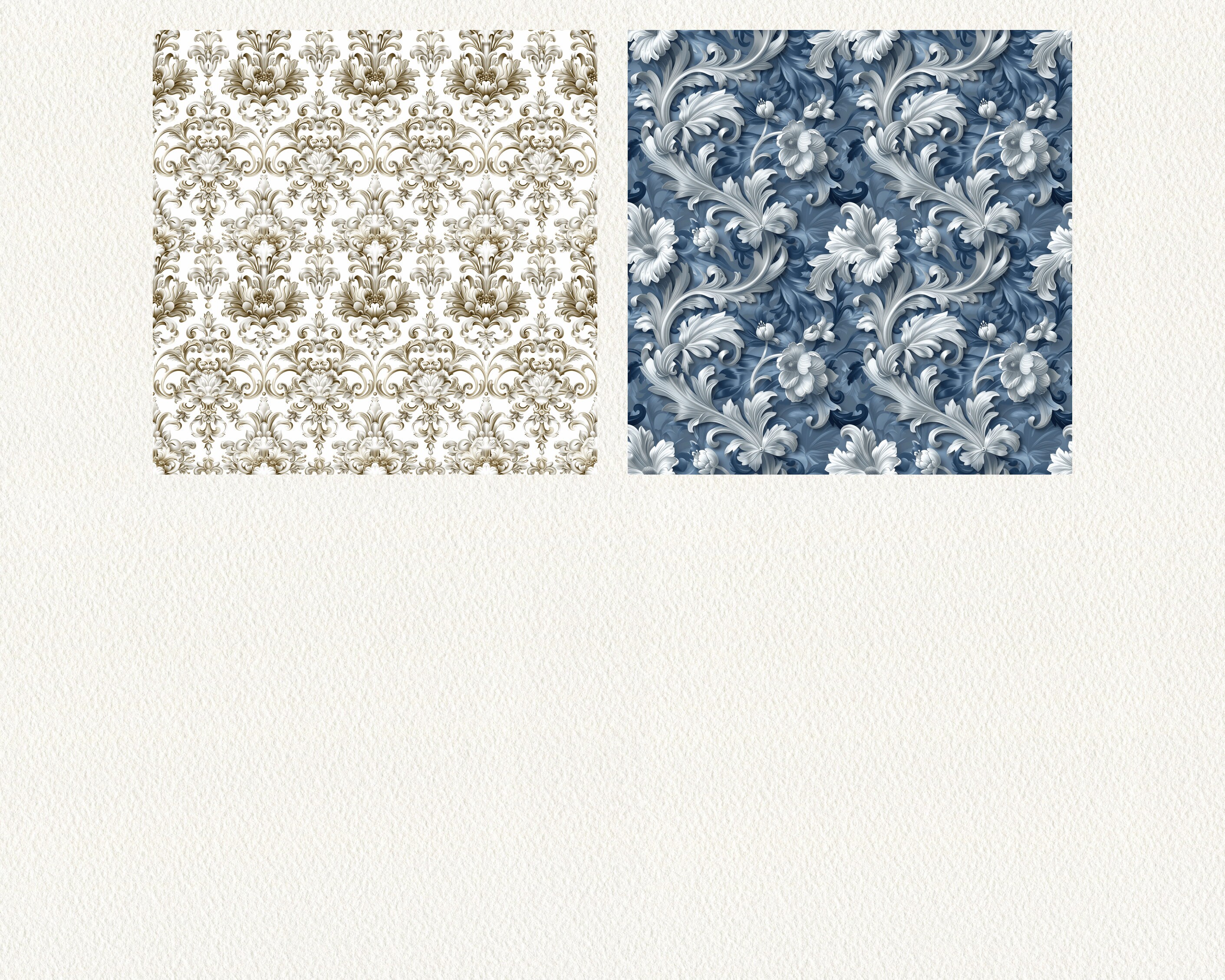 Baroque Delicacy Pattern Seamless Digital Papers - Printable Scrapbook ...
