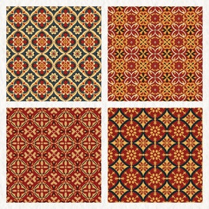 Serbian Monastery Pattern Seamless Digital Papers - Printable Scrapbook ...
