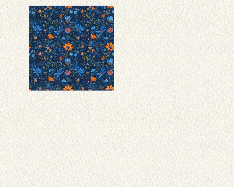 Ukrainian Floral Batik Pattern Seamless Digital Papers - Printable ...