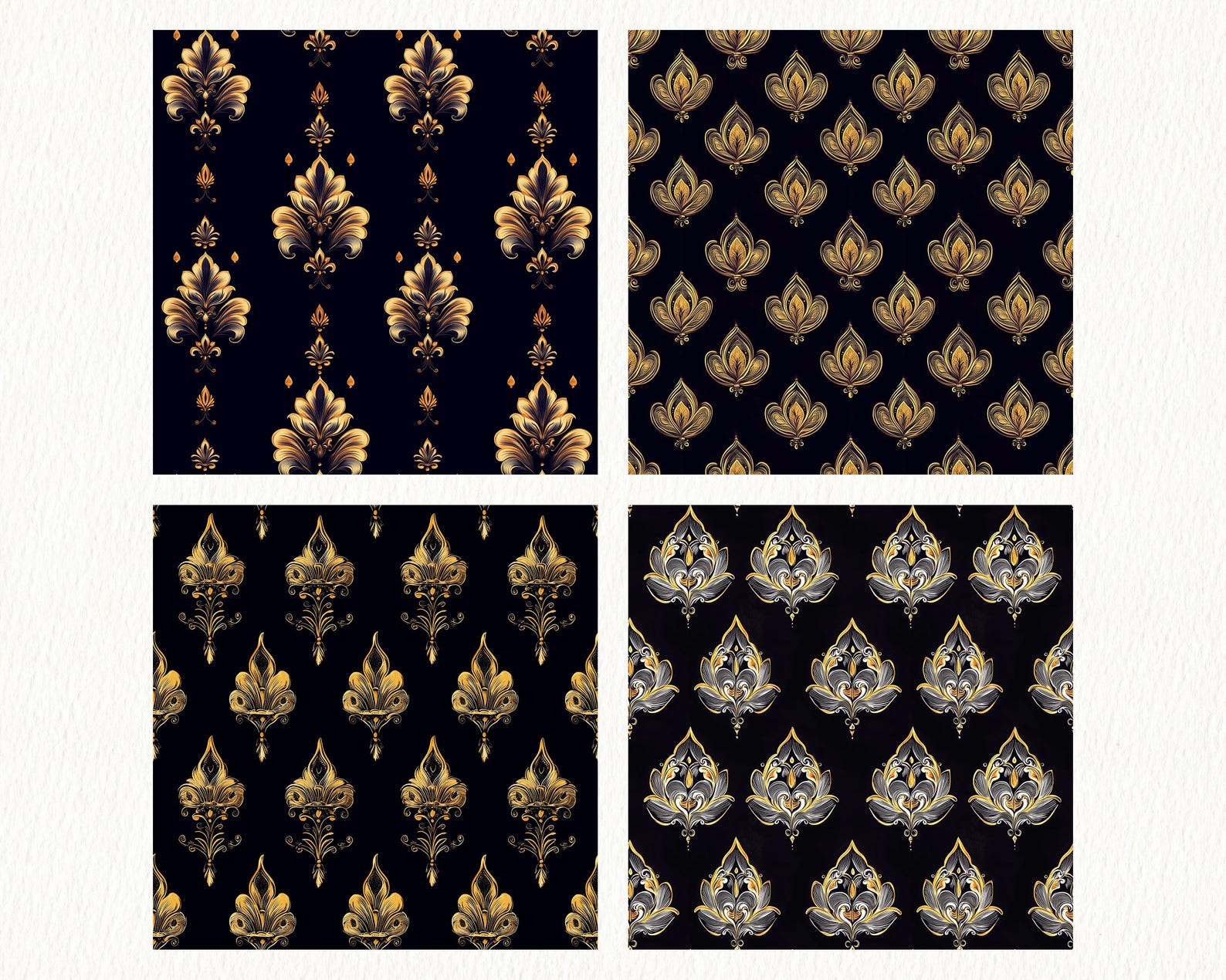 Indian Emblem Pattern Seamless Digital Papers - Printable Scrapbook ...
