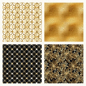 Luxury Gold Pattern Seamless Digital Papers - Tile Patterns Printable ...