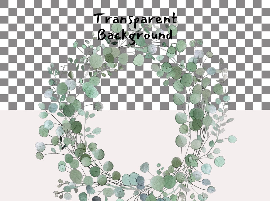 Leafy Green Wreaths Printable Clipart, Png Format, Transparent ...