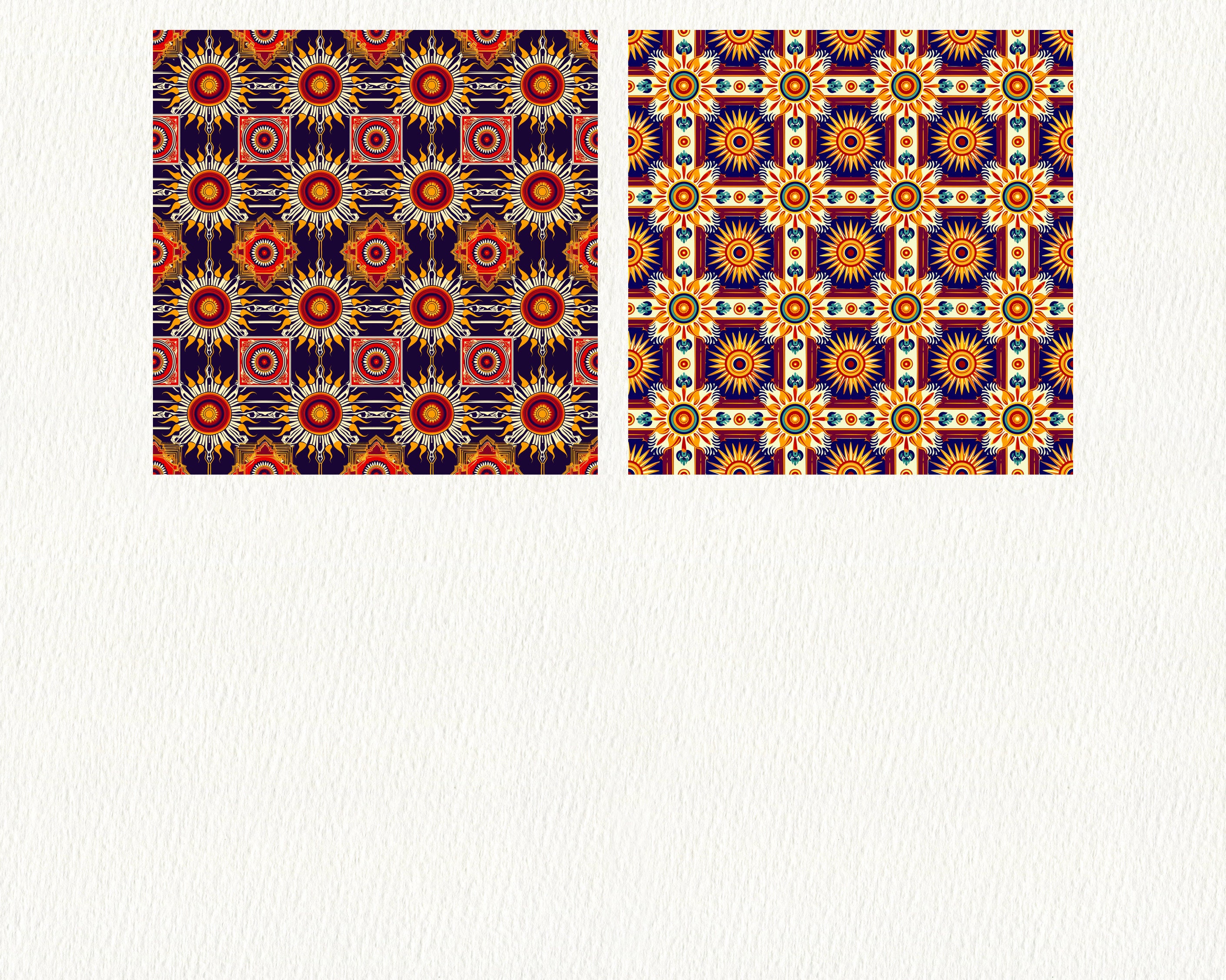The Sun of Mexico Pattern Seamless Digital Papers - Printable Scrapbook ...