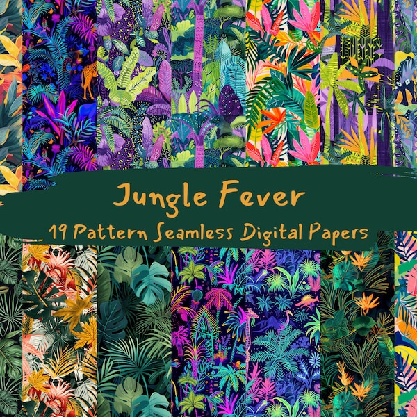 Jungle Wall Paper - Etsy