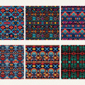 Peruvian Textiles Pattern Seamless Digital Papers - Tile Patterns ...