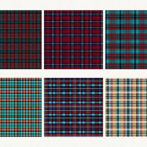 Scottish Tartan Pattern Seamless Digital Papers - Tile Patterns ...