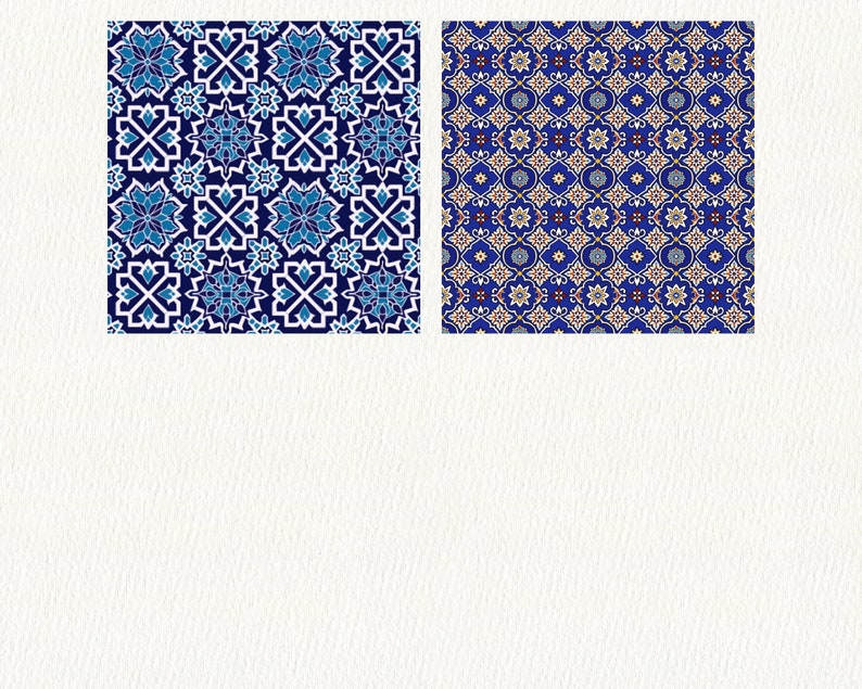 Uzbekistan Islamic Pattern Seamless Digital Papers - Printable ...