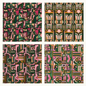 South African Zulu Pattern Seamless Digital Papers - Printable ...