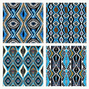 New African Style Pattern Seamless Digital Papers - Printable Scrapbook ...