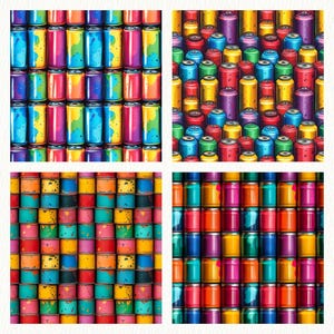 Rainbow Spray Paint Can Pattern Seamless Digital Papers - Printable ...