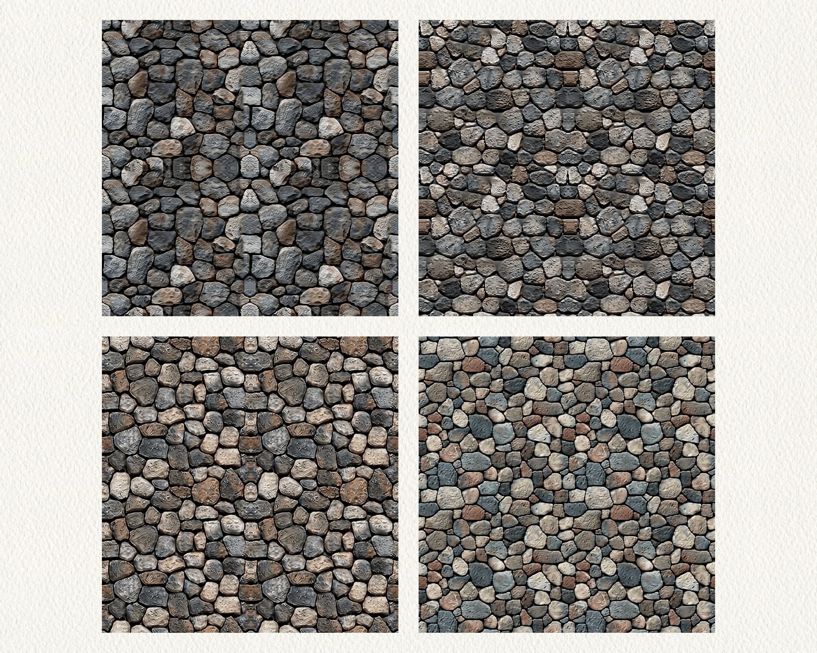 Cobblestone Pattern Seamless Digital Papers Printable Scrapbook Paper ...