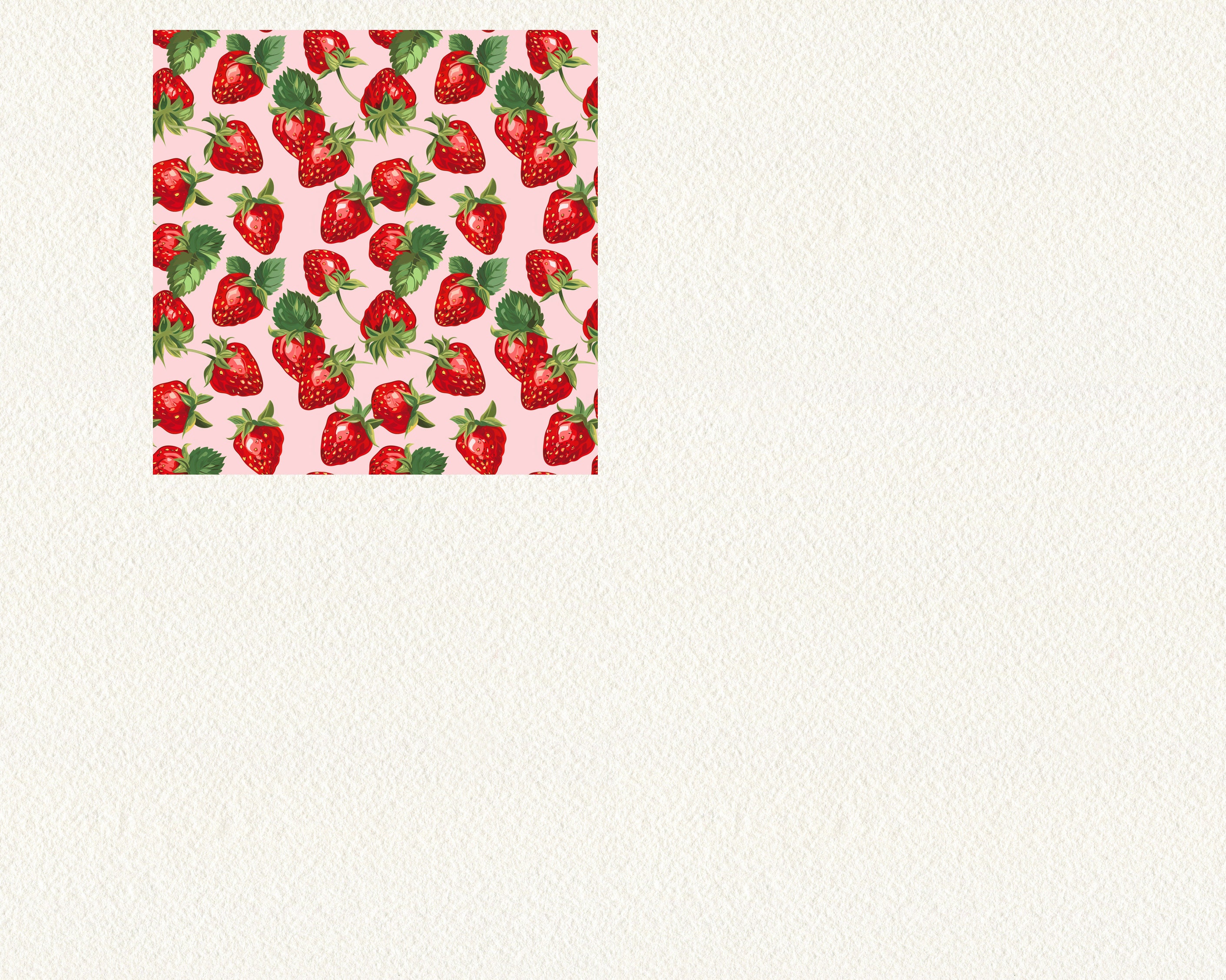 Vibrant Strawberries Pattern Seamless Digital Papers - Printable ...