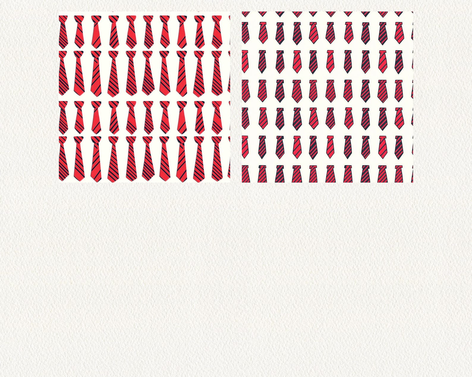 Fathers Day Red Necktie Pattern Seamless Digital Papers - Printable ...