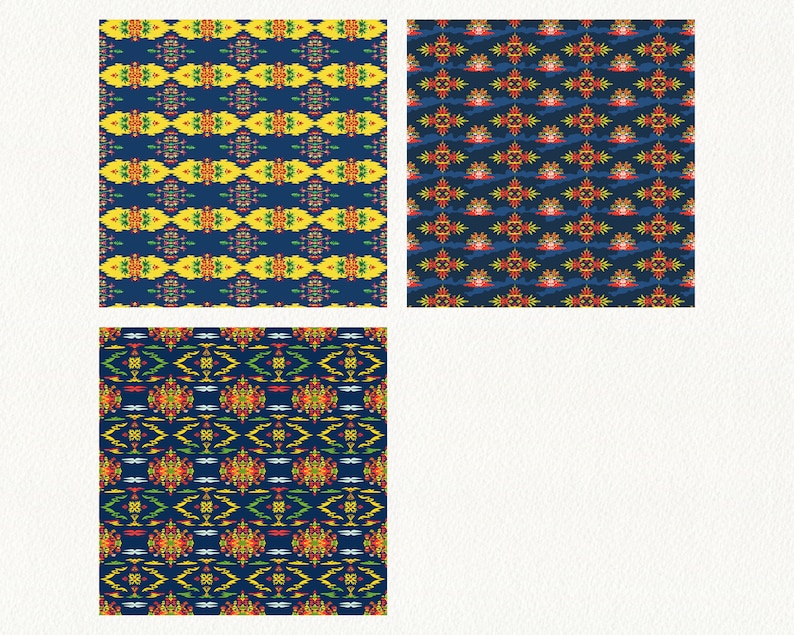 Greetings From Bali Pattern Seamless Digital Papers - Printable ...