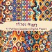 1970s Hippy Pattern Seamless Digital Papers - Printable Scrapbook Paper ...