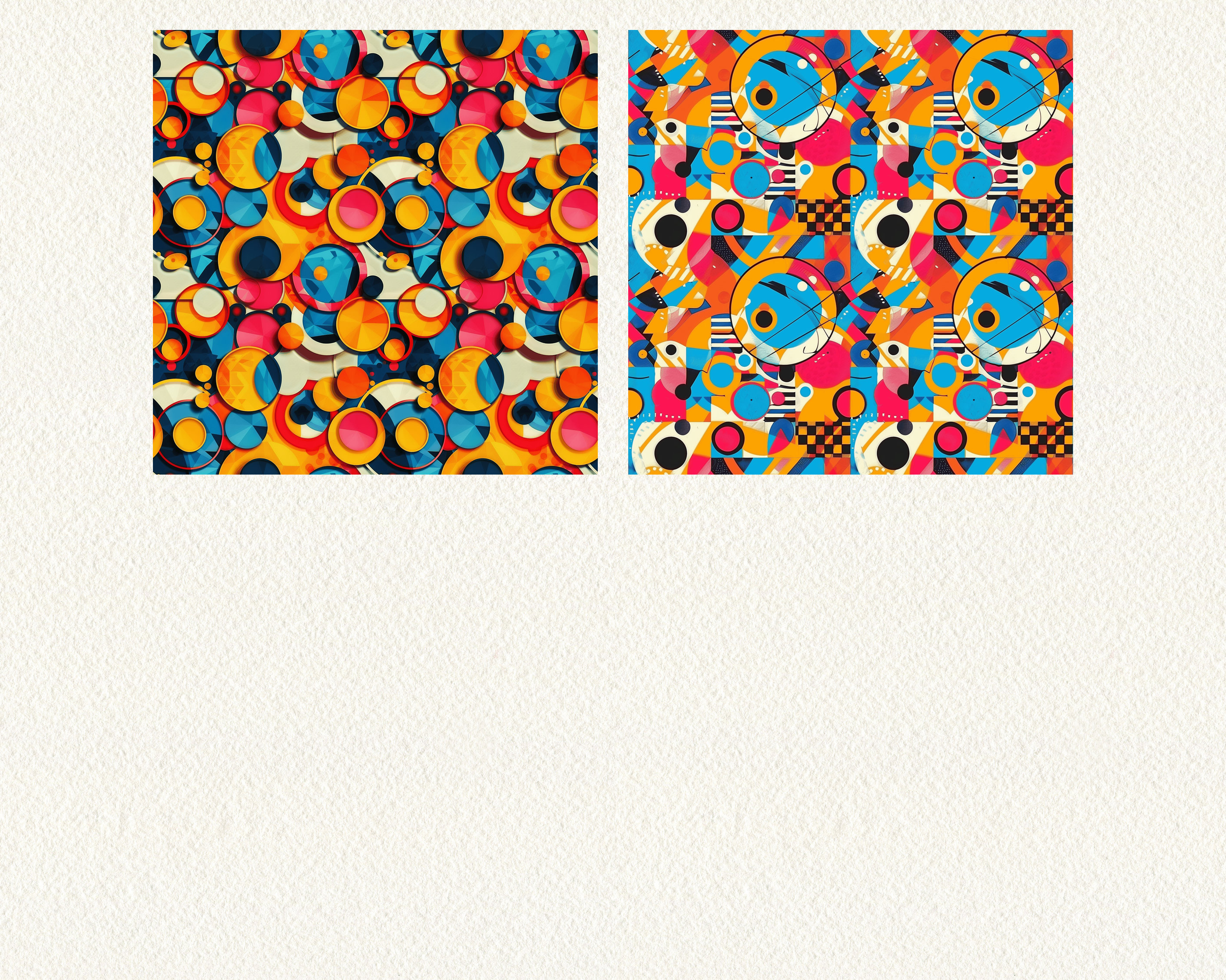 Abstract Pop Art Pattern Seamless Digital Papers - Printable Scrapbook ...