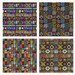 Zulu Triba Pattern Seamless Digital Papers - Printable Scrapbook Paper ...