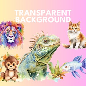 Animal A to Z, Alphabet Digital Printable Clipart Bundle PNG Formats ...