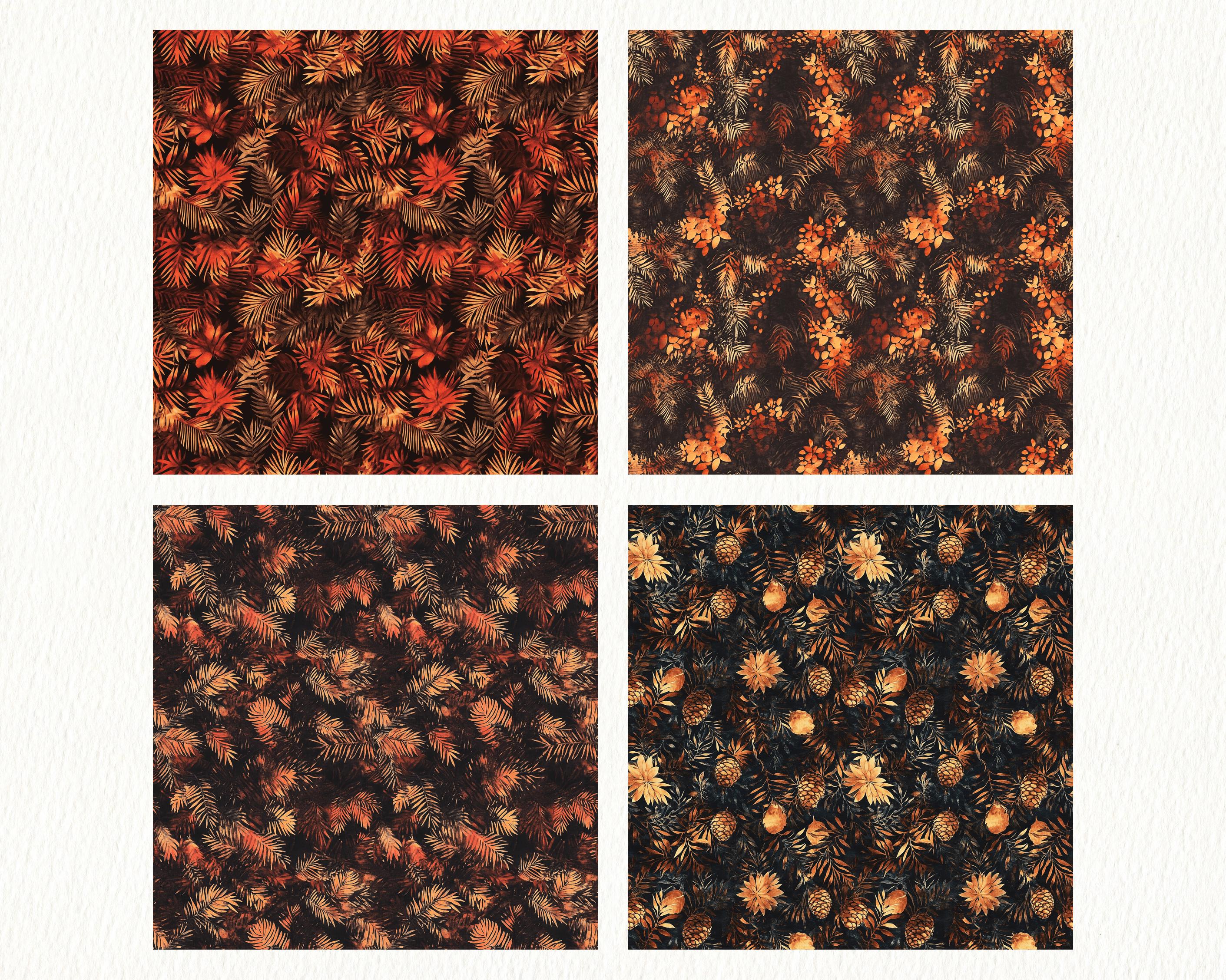 Batik Wooded Wonder Pattern Seamless Digital Papers - Printable ...