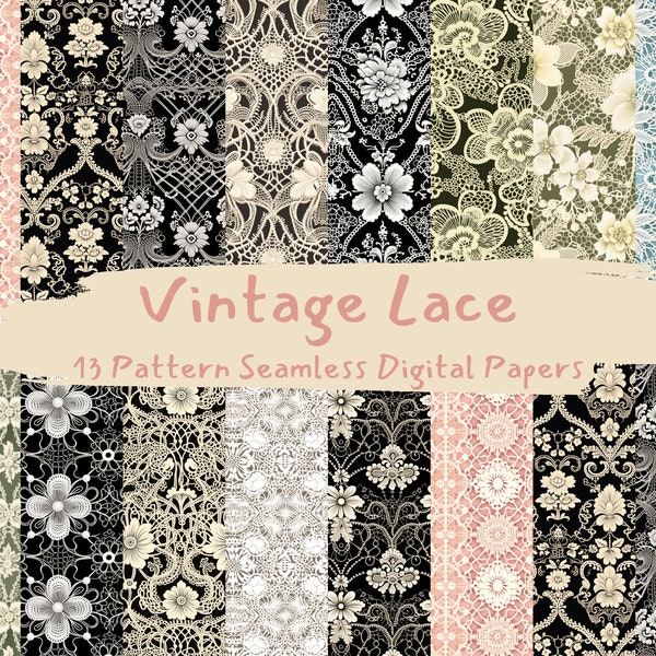 Vintage Lace Paper - Etsy