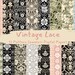Vintage Lace Pattern Seamless Digital Papers - Tile Patterns Printable ...