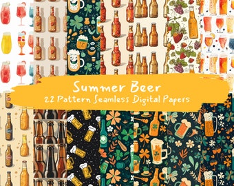 Blue Stained Glass Pattern Seamless Digital Papers Printable Scrapbook ...