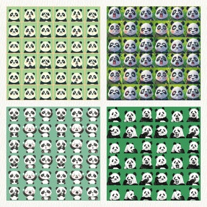 Funny Panda Pattern Seamless Digital Papers - Printable Scrapbook Paper ...