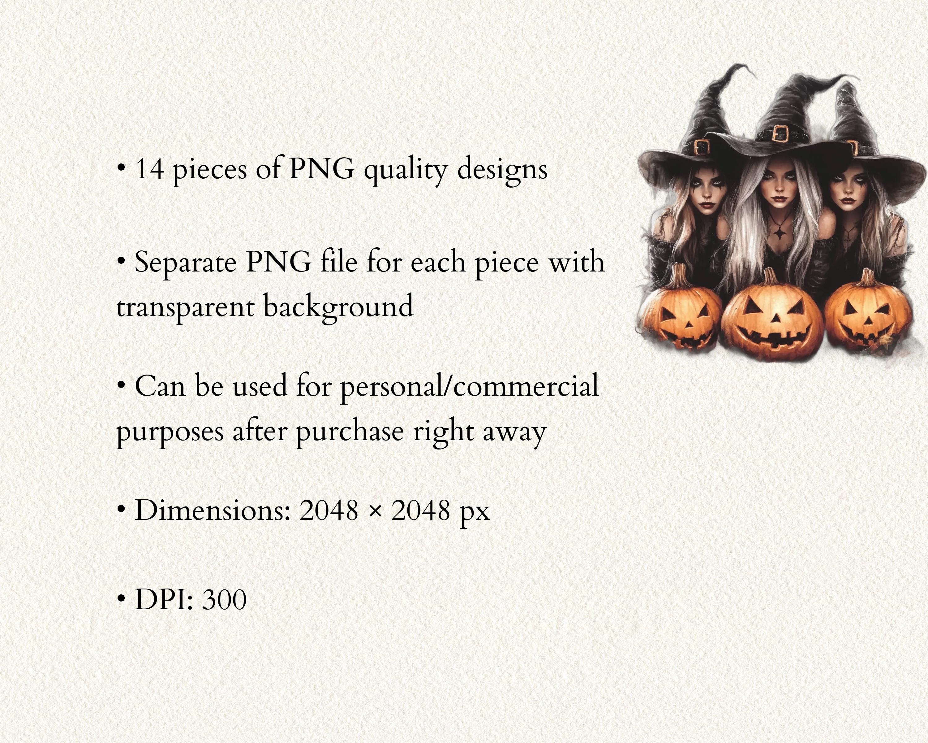 Halloween Witch Printable Clipart, Png Format, Transparent Background ...