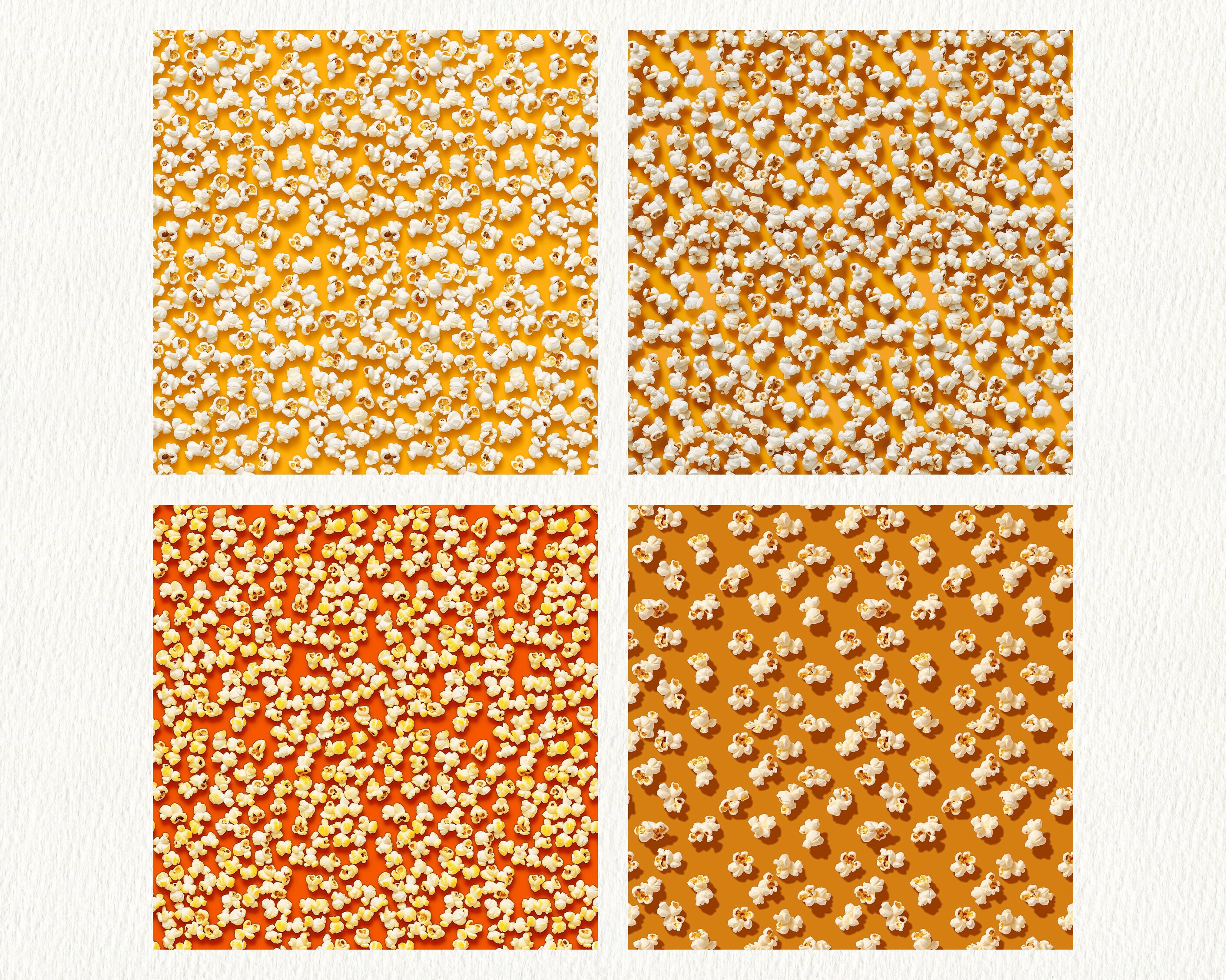 Popcorn Pattern Seamless Digital Papers Printable Scrapbook Paper ...