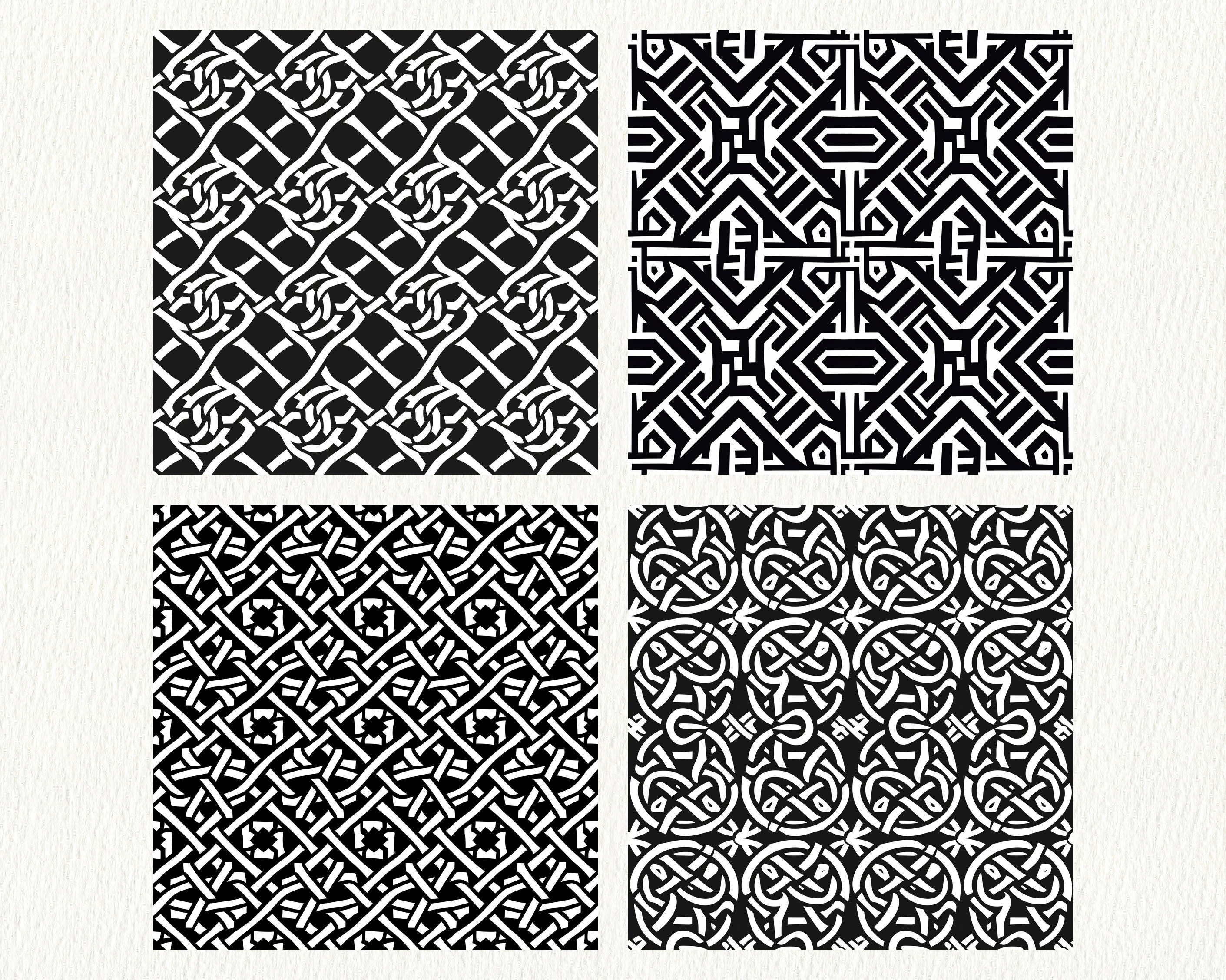 Viking Geometric Pattern Seamless Digital Papers Printable Scrapbook ...