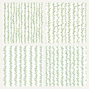 Green Leaf Garden Pattern Seamless Digital Papers - Printable Scrapbook ...