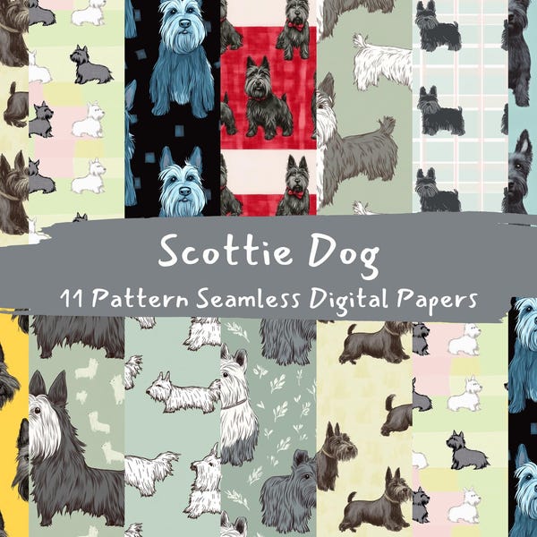 Scottie Dog Print - Etsy
