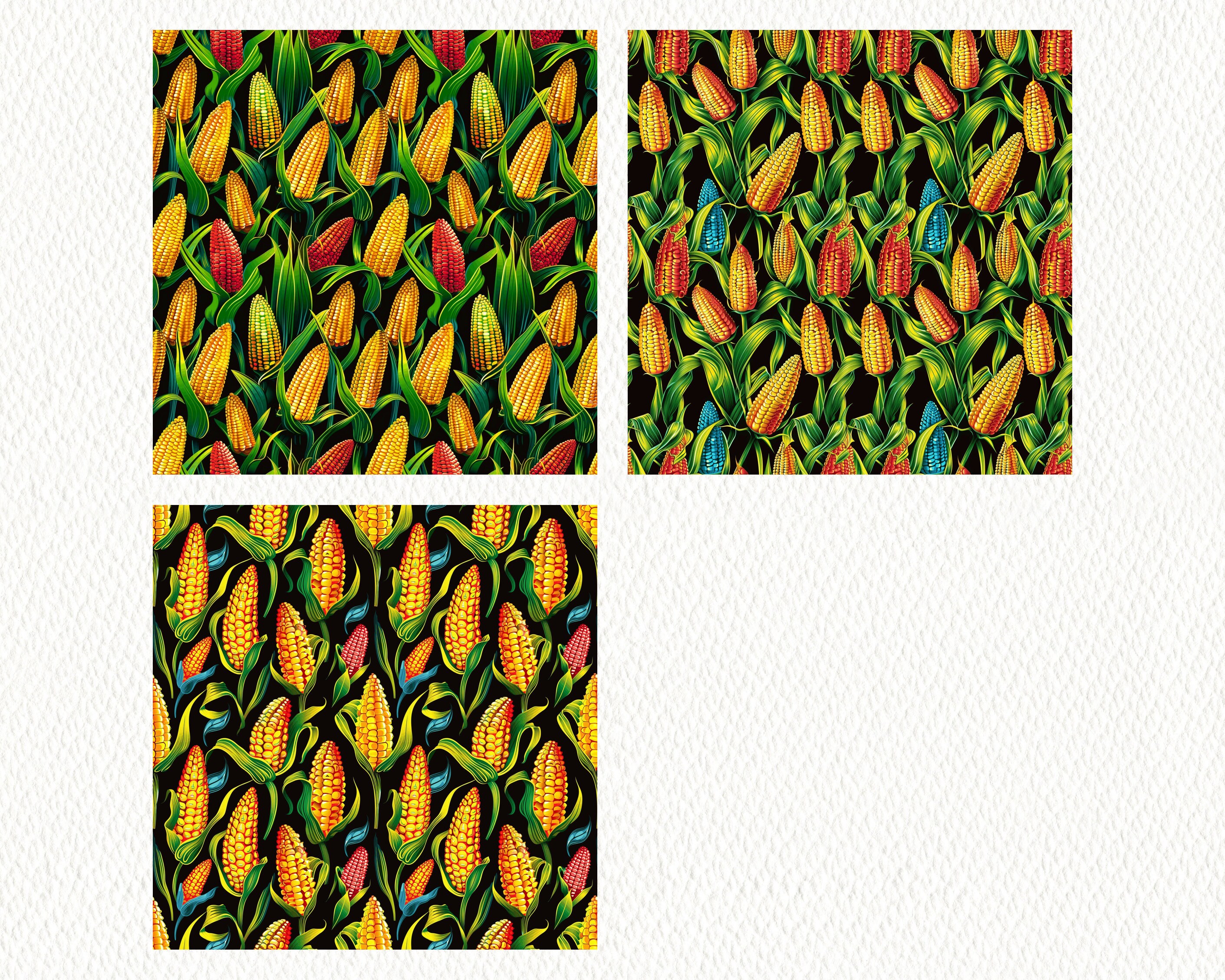 Corn Backgrounds Pattern Seamless Digital Papers Printable Scrapbook ...