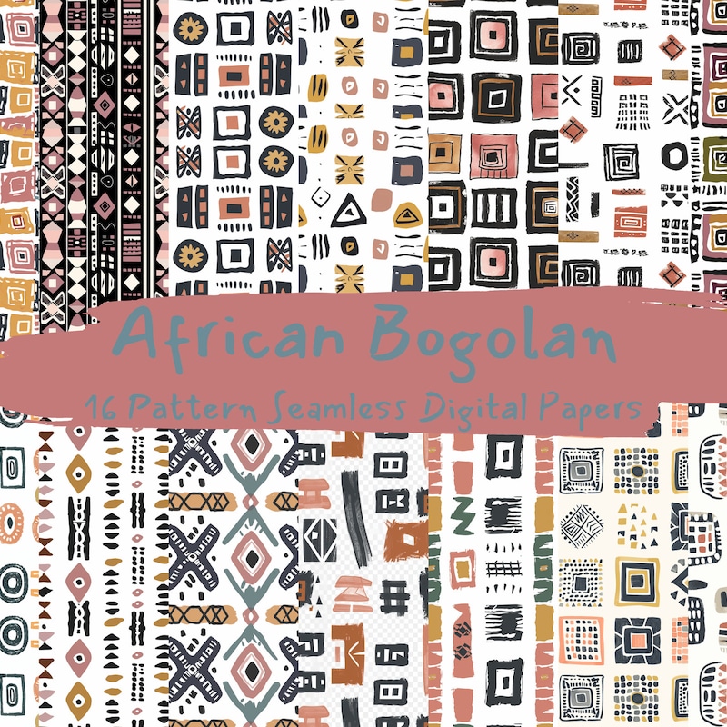 Bogolan Fabric - Etsy