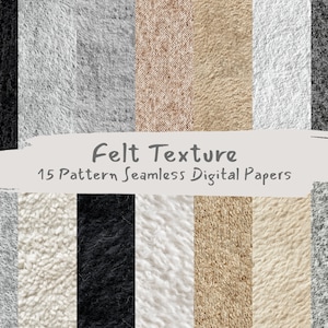 Felt Texture Pattern Seamless Digital Papers - Printable Scrapbook ...