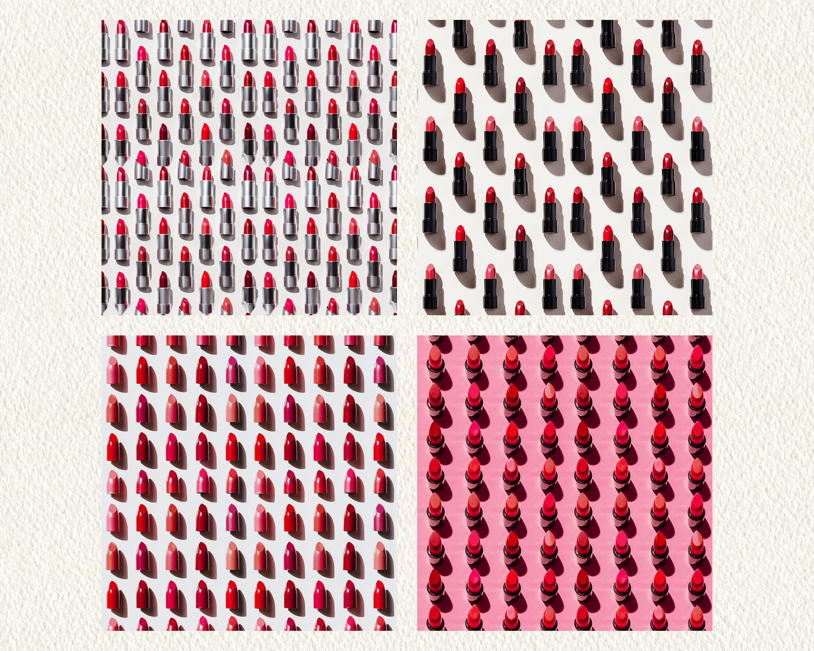 Lipstick Photography Pattern Seamless Digital Papers - Printable ...