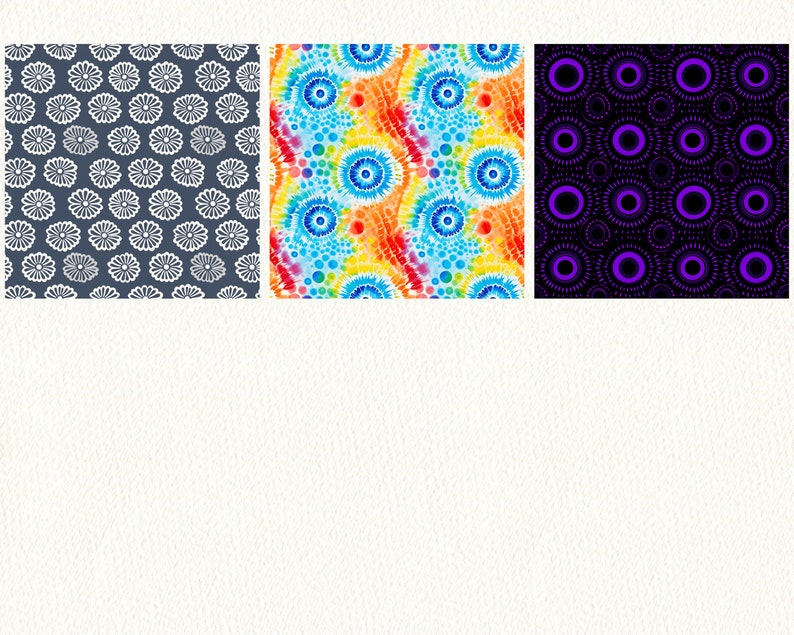 Bull's Eye Pattern Seamless Digital Papers Seamless Tile Patterns ...