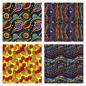 Australian Aboriginal Pattern Seamless Digital Papers - Printable ...