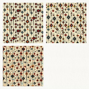 Pop Art Googie Pattern Seamless Digital Papers - Printable Scrapbook ...