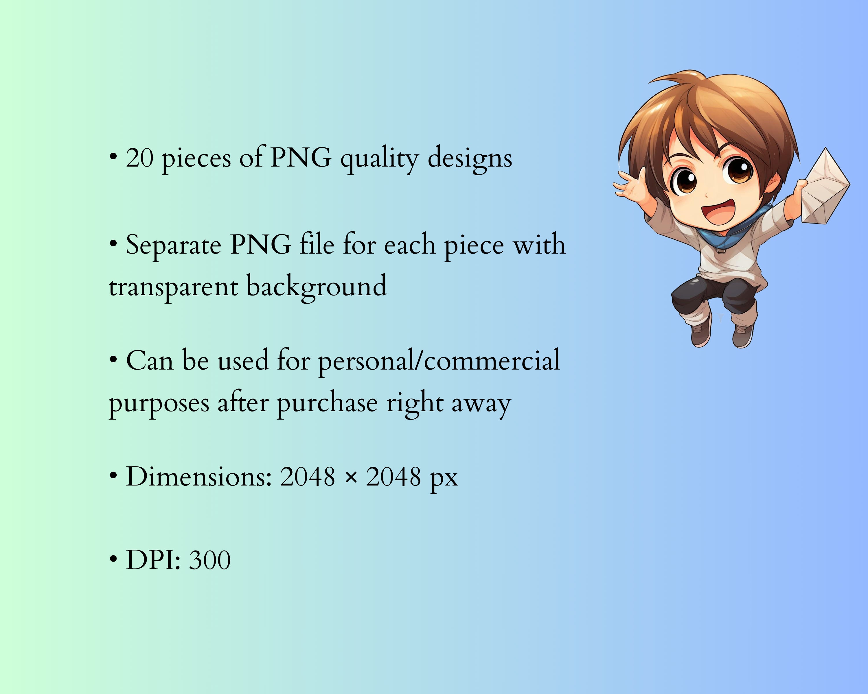 Boy Cartoon Digital Printable Clipart Bundle in PNG Format Transparent ...