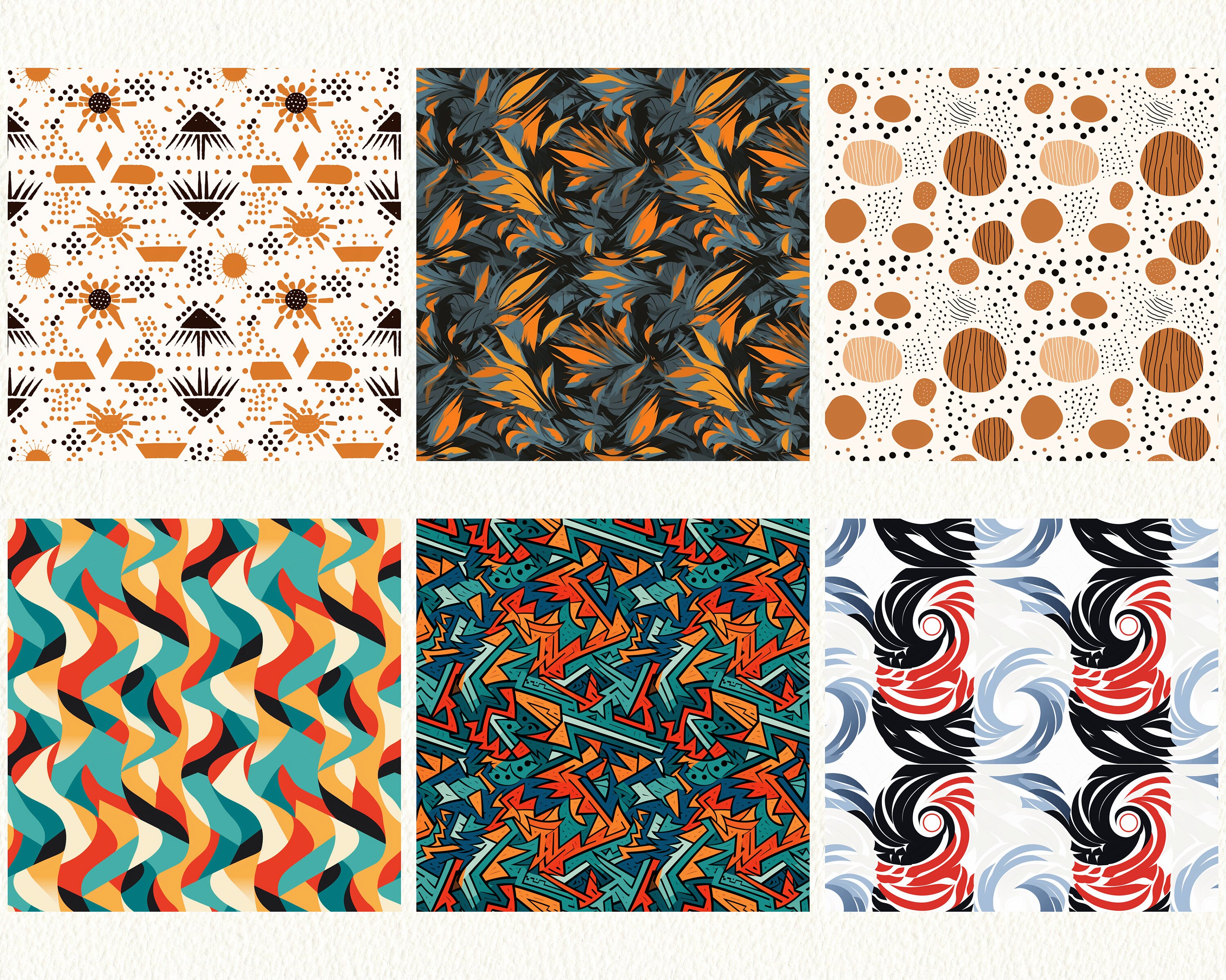Asymmetrical Pattern Seamless Digital Papers Seamless Tile Patterns ...