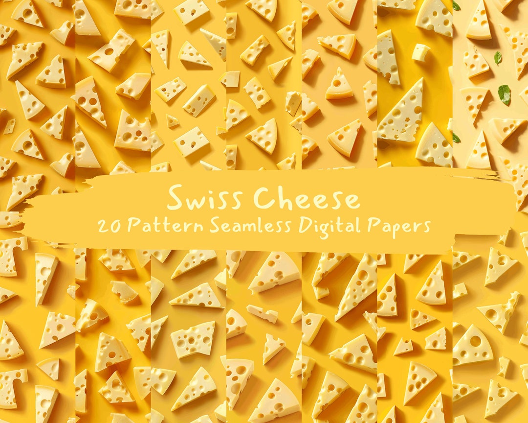 Swiss Cheese Pattern Seamless Digital Papers - Printable Scrapbook ...
