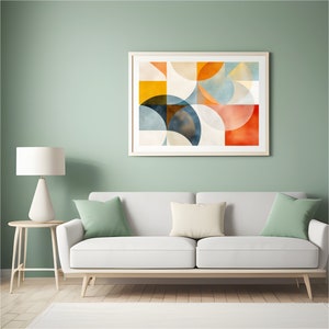 Modern Overlapping Circles Digital Art | Printable Wall Decor ...